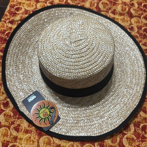 Accessories | Angela William Straw Panama Sun Hat Natural | Poshmark